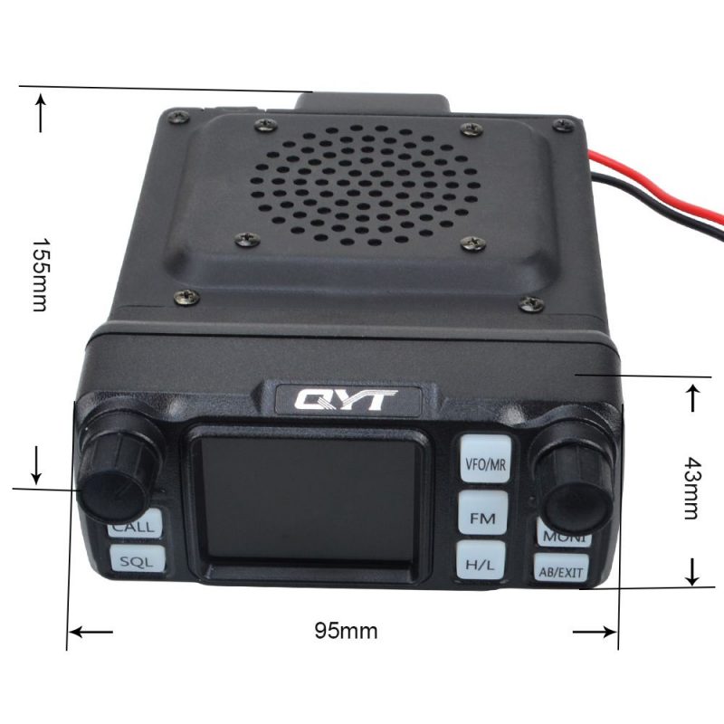 QYT KT-5000 VHF UHF Detachable Front Panel VOX Scrambler FM Mobile ...